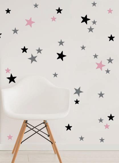 35 pcs of Stars Pattern Vinyl Stickers - DIY Wall Art – pickNjoy